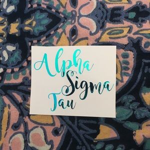 alpha sigma tau | Accessories | Alpha Sigma Tau Sticker Bundle | Poshmark
